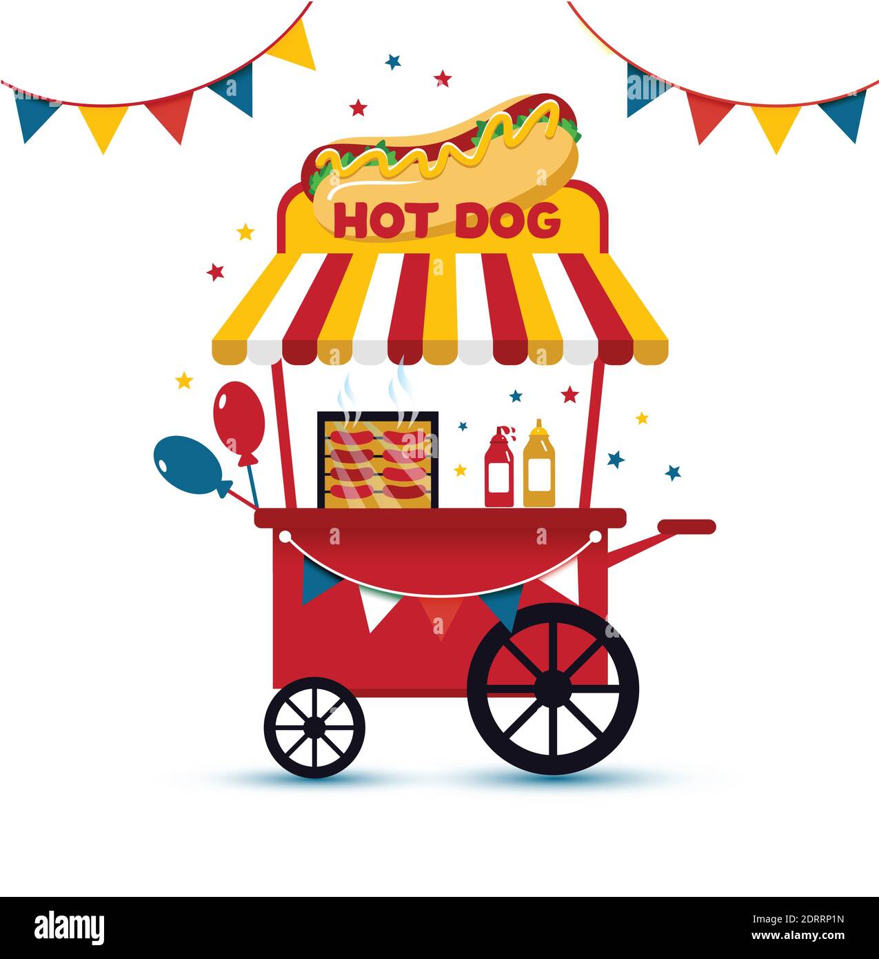 Sandwich stall Stock Vector Images - Alamy