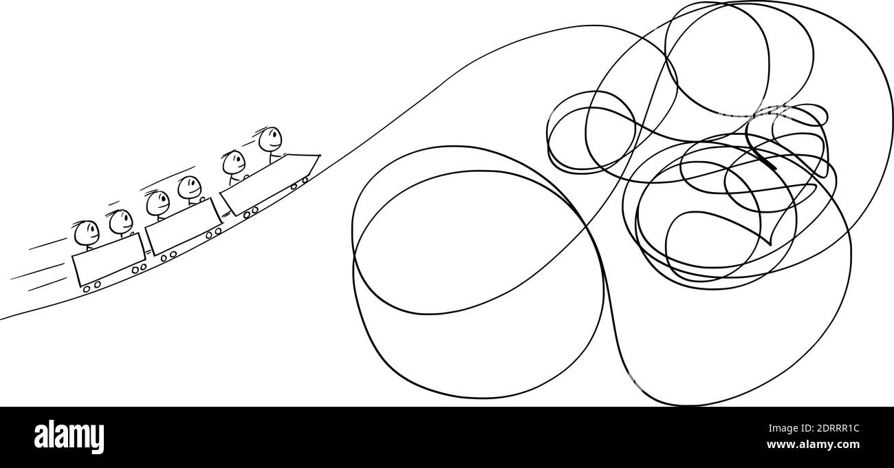 People riding roller coaster Black and White Stock Photos & Images - Alamy