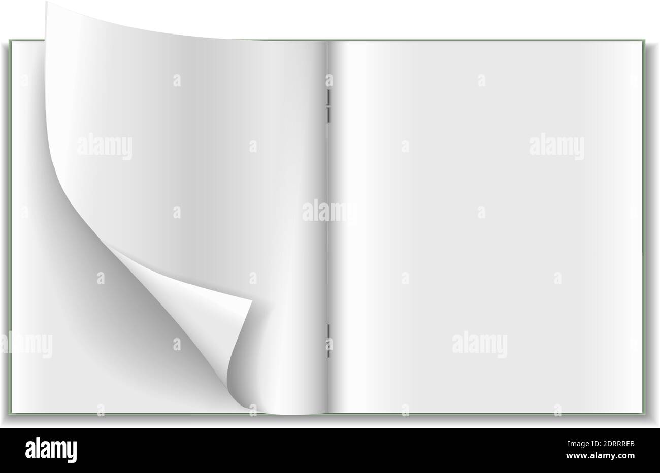 Vector realistic notebook isolated on white background Stock Vector ...