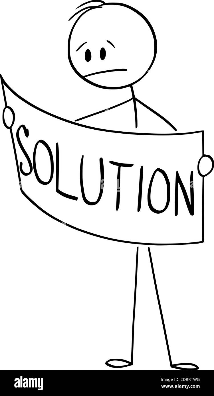 Vector cartoon stick figure illustration of frustrated man or ...