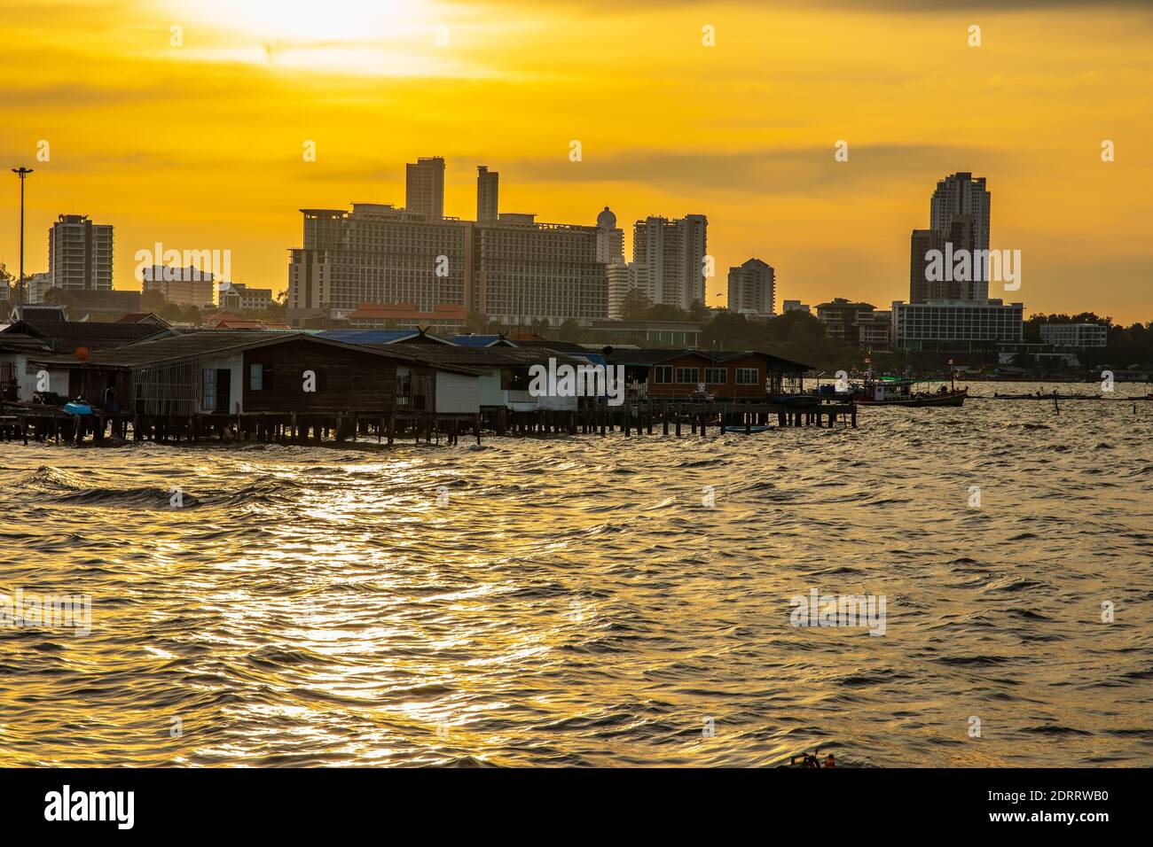 Pattaya Naklua Thailand Asia Sunset Vibes in the evening Stock Photo ...