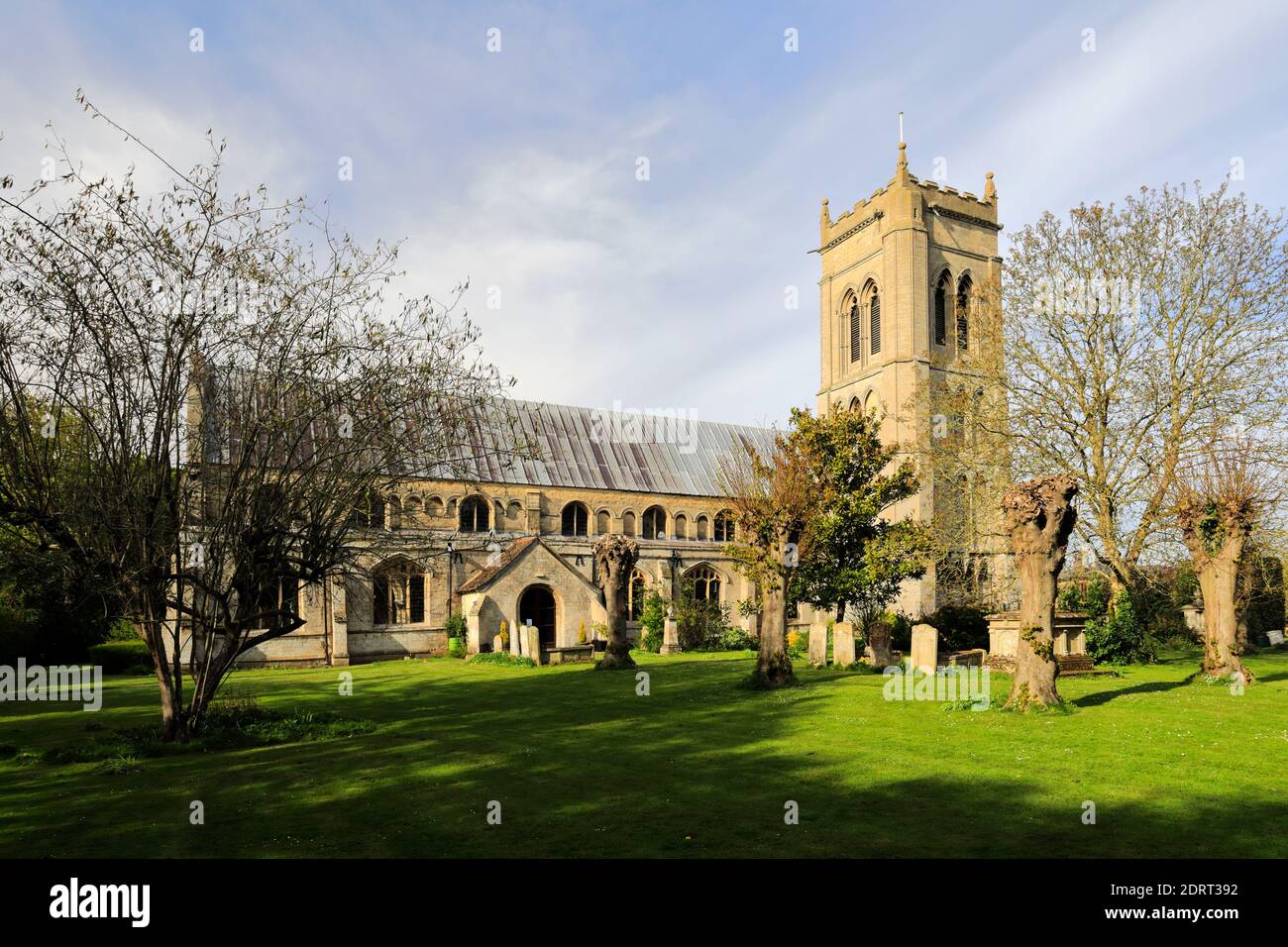 St Marys church, Whaplode village, Lincolnshire, England Stock Photo ...