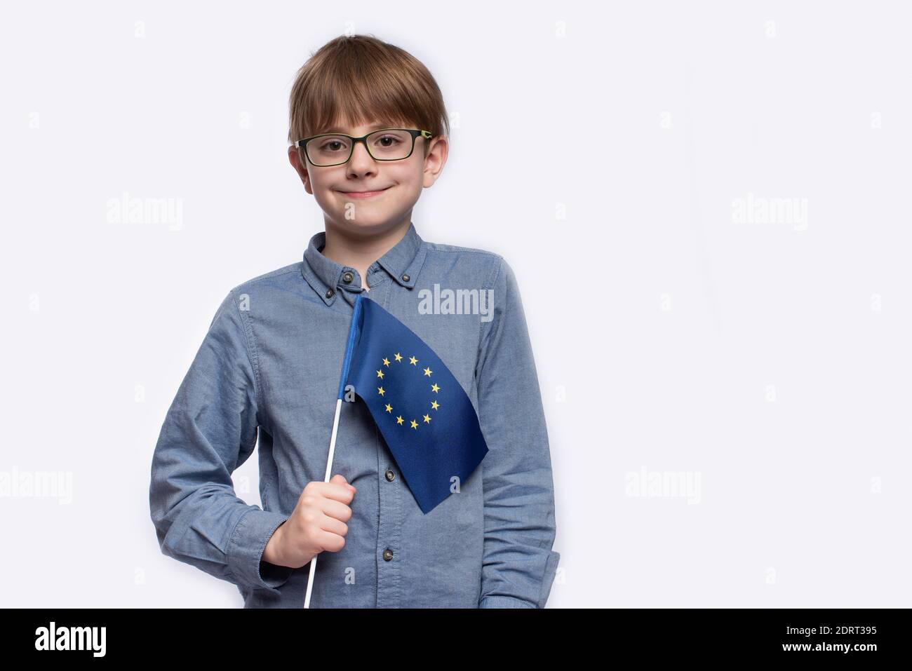 Boy student holding national flag hi-res stock photography and images ...