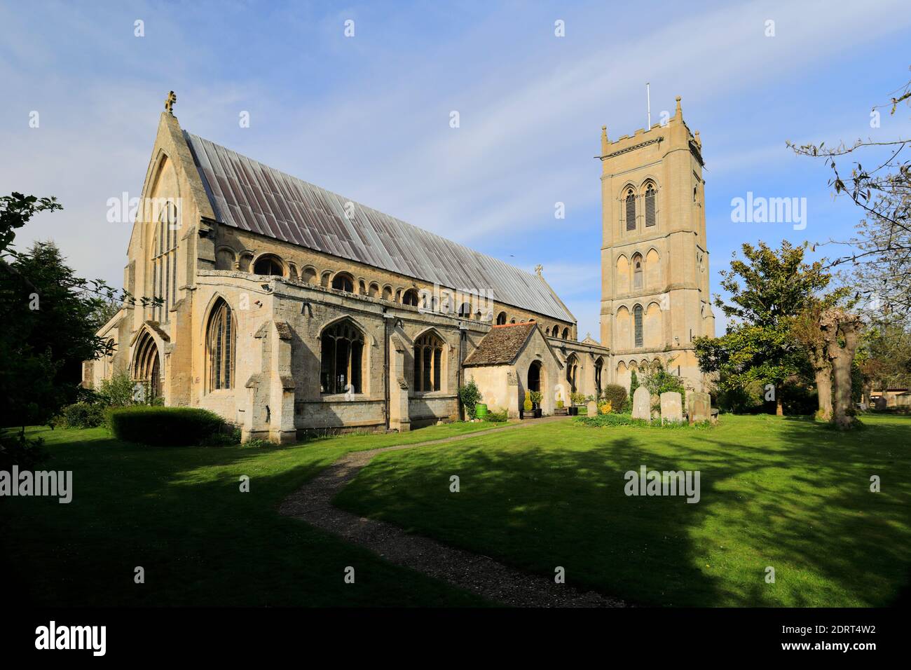 St Marys church, Whaplode village, Lincolnshire, England Stock Photo ...
