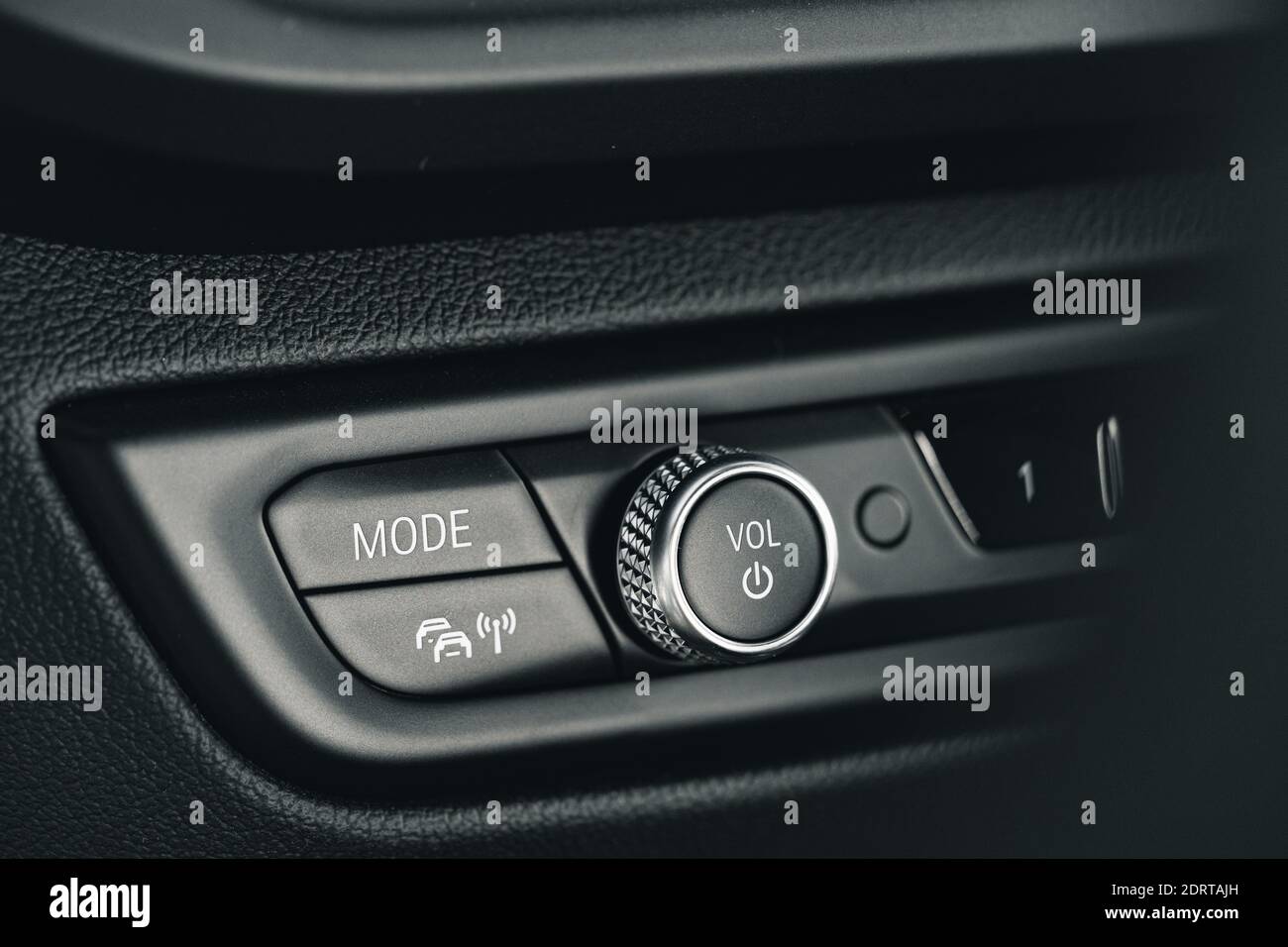 Buttons panel of the car on the dashboard Stock Photo - Alamy