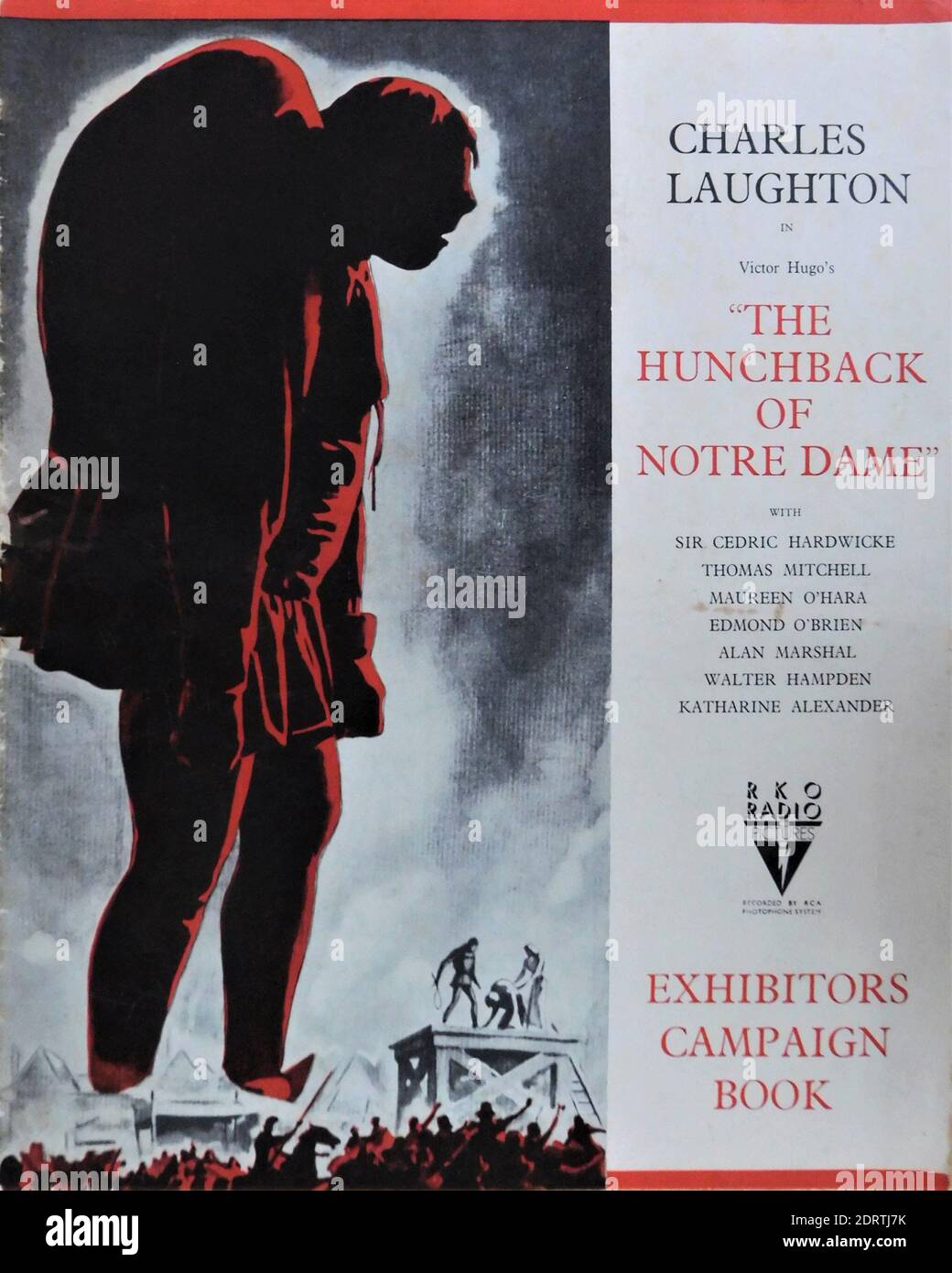 CHARLES LAUGHTON as Quasimodo and MAUREEN O'HARA as Esmeralda in THE ...