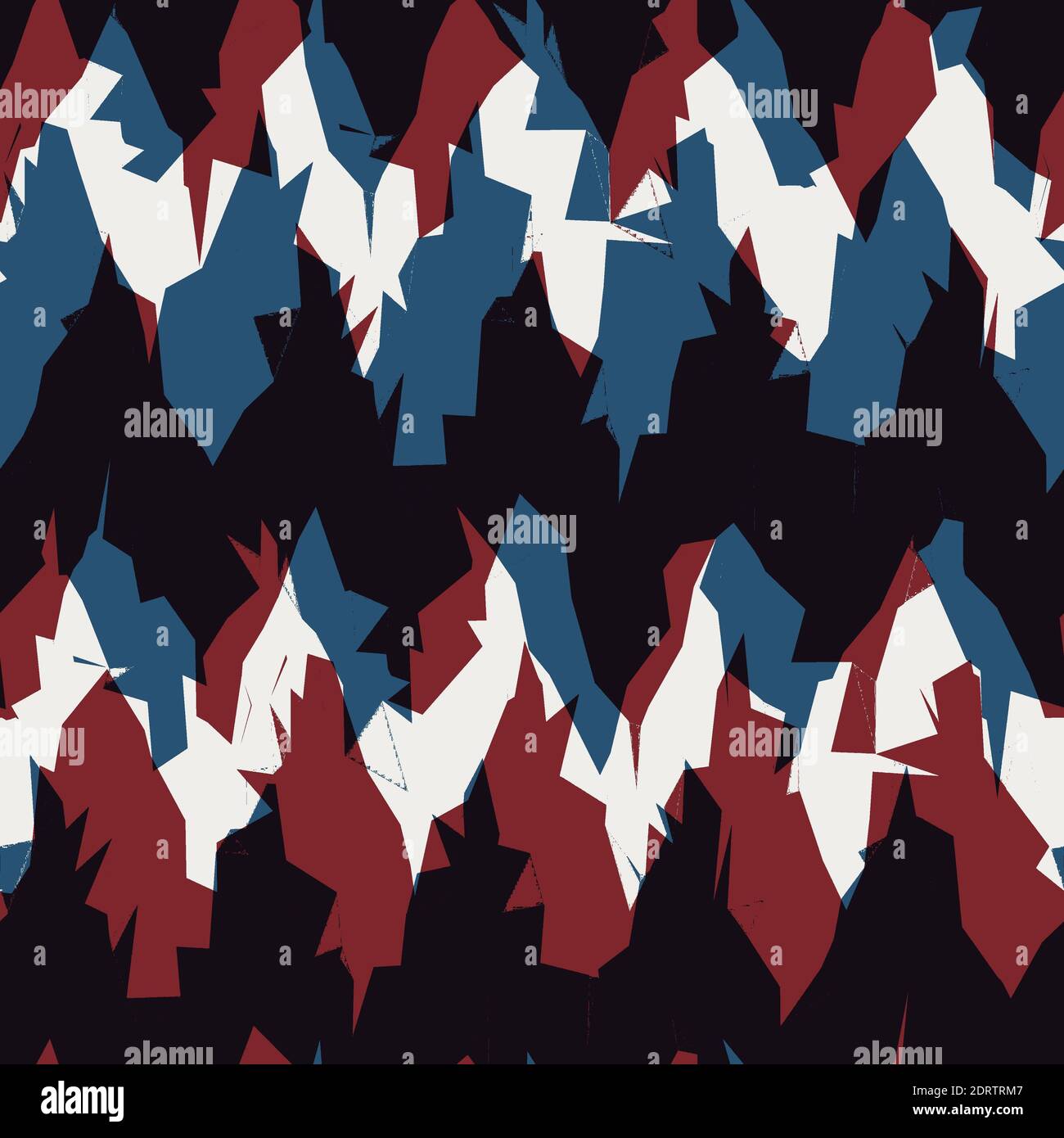 Seamless chevron pattern in red blue black white Stock Photo - Alamy