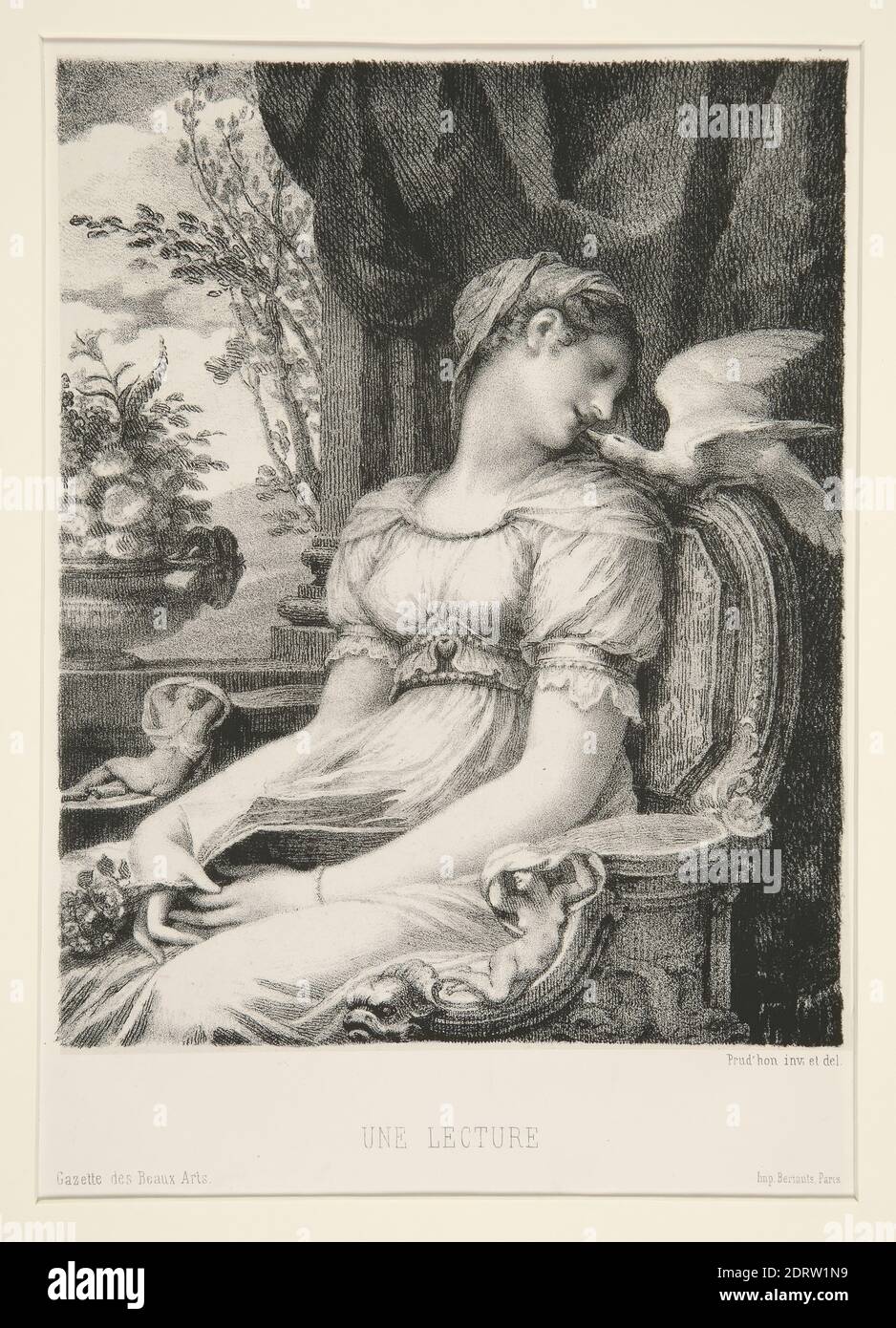 Artist: Pierre-Paul Prud’hon, French, 1758 –1823, Une Lecture ...