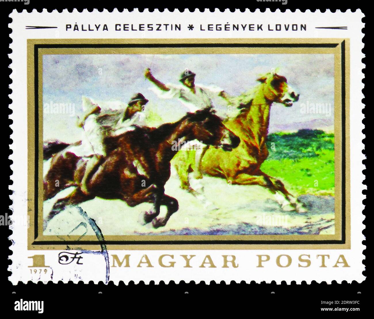 MOSCOW, RUSSIA - FEBRUARY 10, 2019: A stamp printed in Hungary shows ...