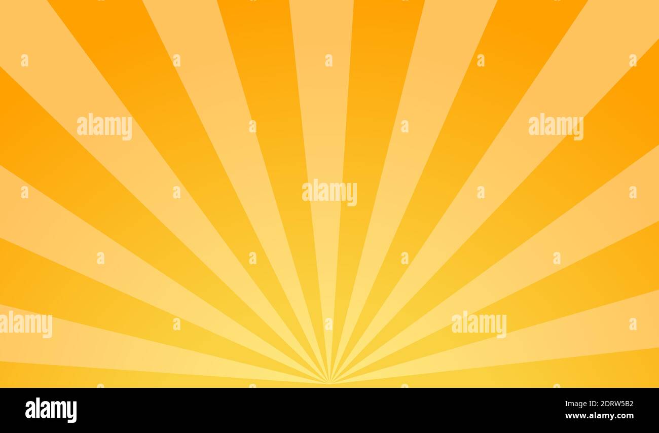 Bright background of sun rays with yellow dots. Abstract background ...