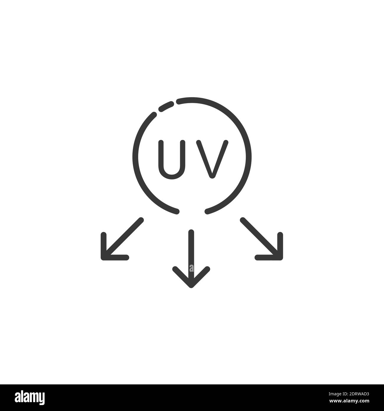 Ultraviolet rays vector vectors Black and White Stock Photos & Images ...