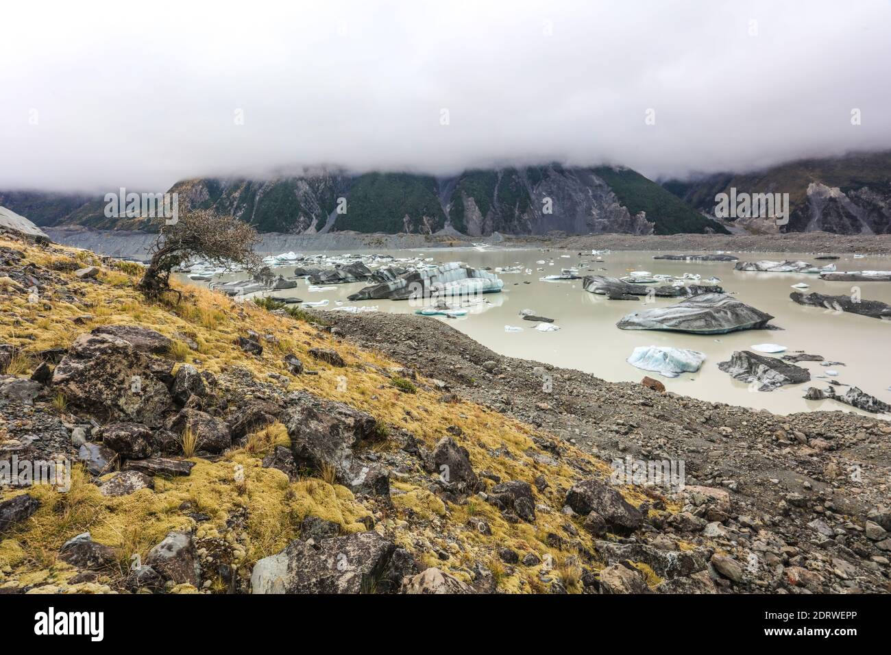 The Tasman Valley, an example of a glaciated Valley in the Southern ...