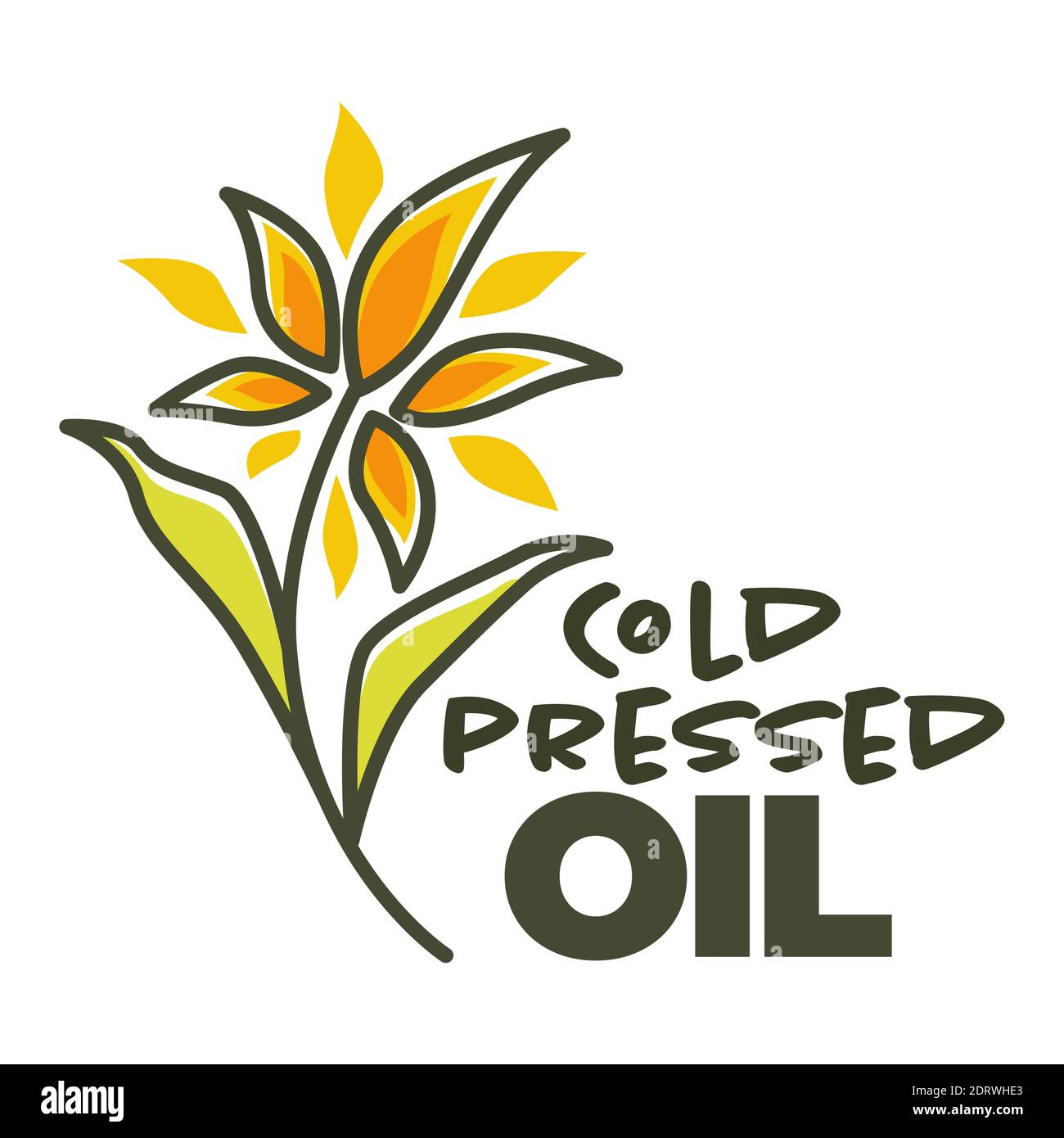 Cold pressed oil icon Cut Out Stock Images & Pictures - Alamy
