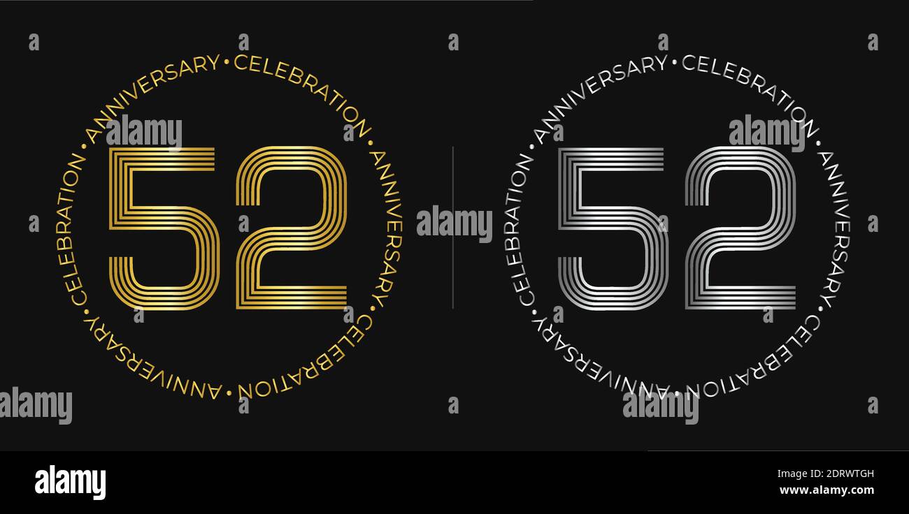 Number 52 Stock Vector Images - Alamy