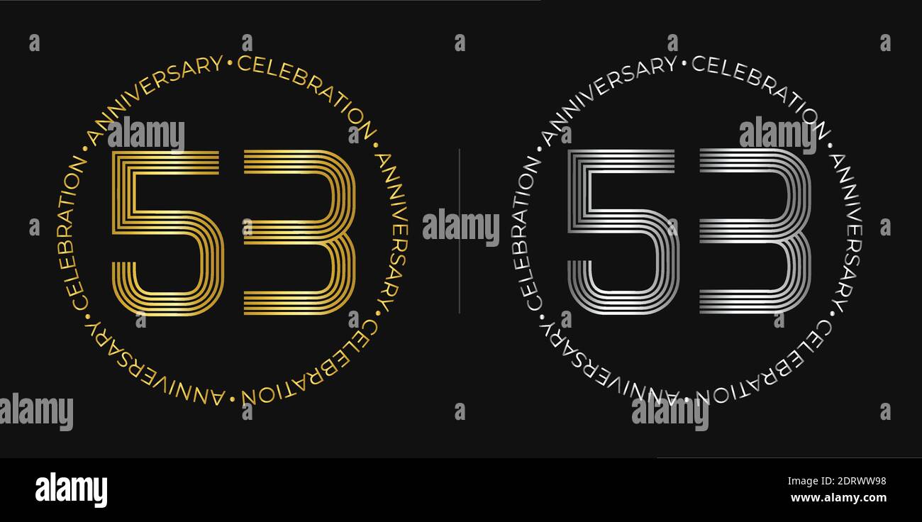 53th birthday Stock Vector Images - Alamy