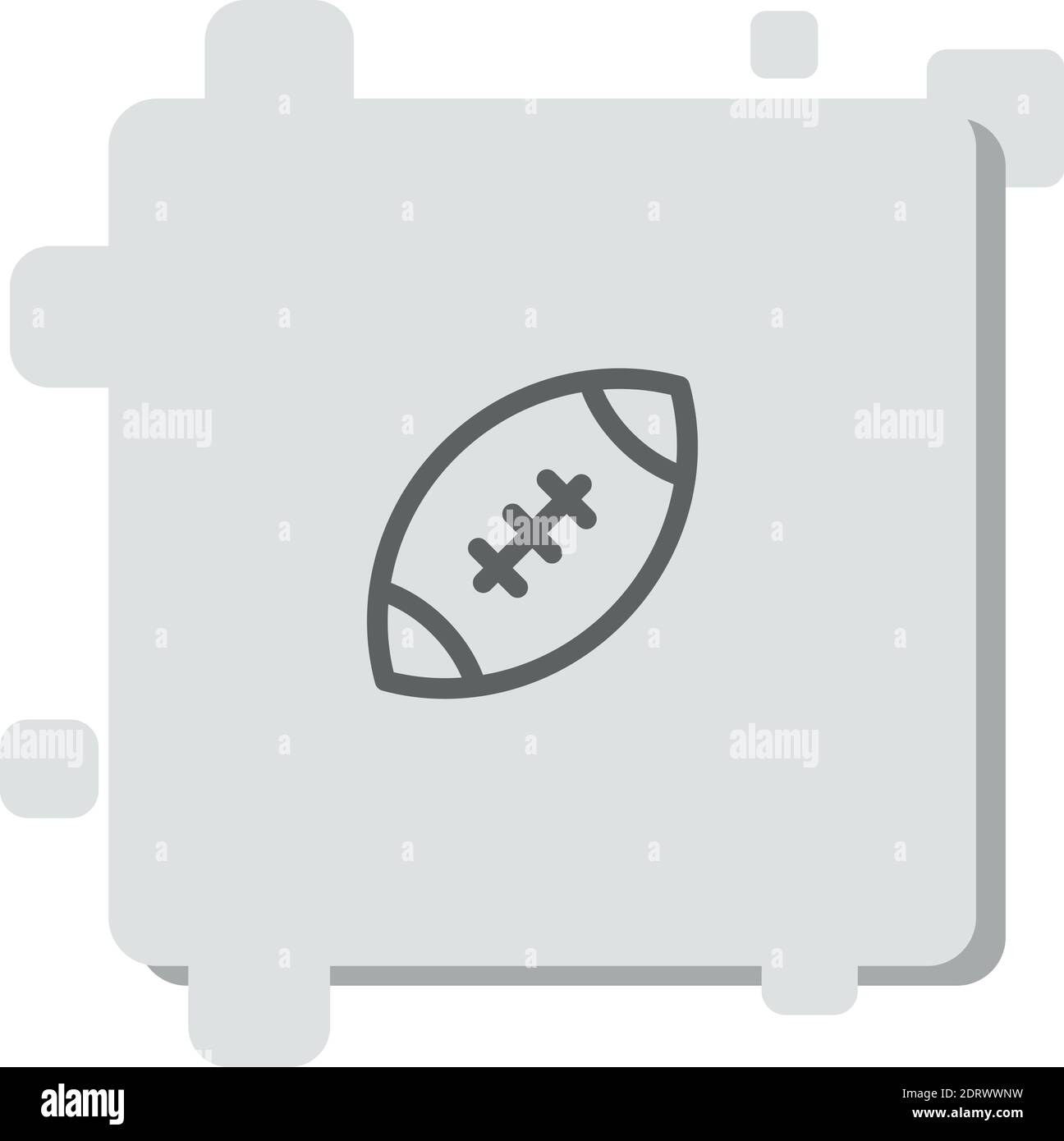 american football vector icon modern simple vector illustration Stock ...