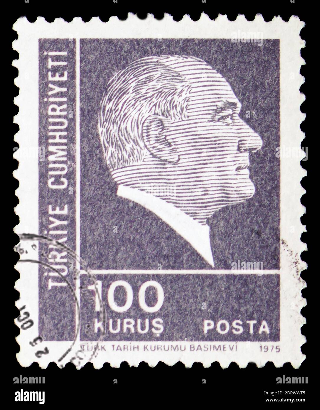 MOSCOW, RUSSIA - FEBRUARY 10, 2019: A stamp printed in Turkey shows ...