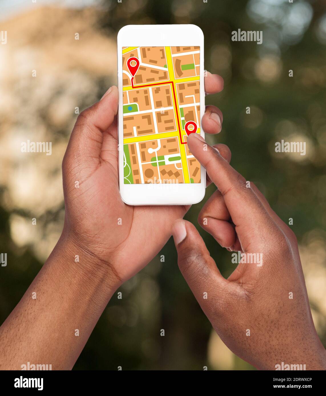 Digital city navigation map hi-res stock photography and images - Alamy