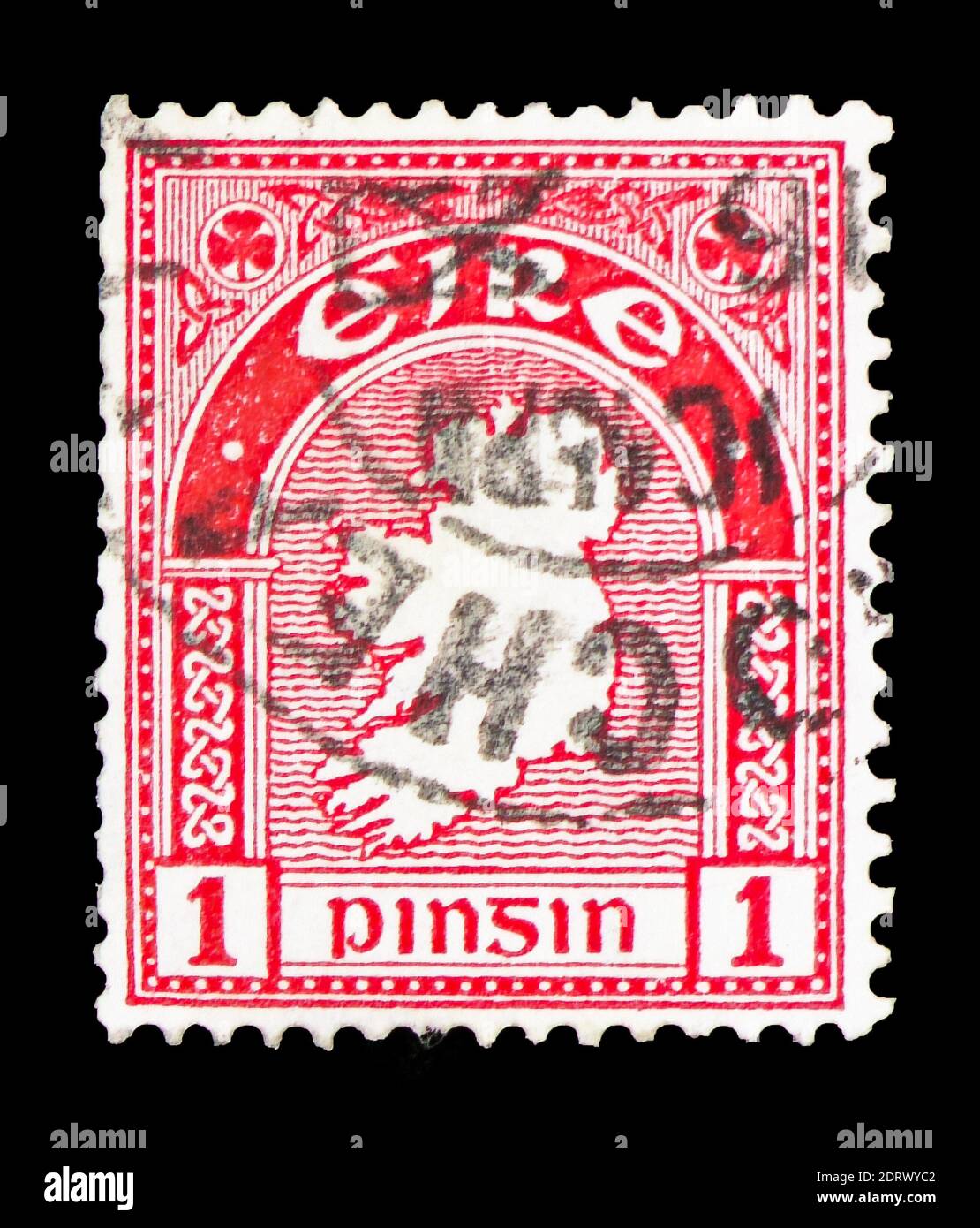 MOSCOW, RUSSIA - FEBRUARY 10, 2019: A stamp printed in Ireland shows ...