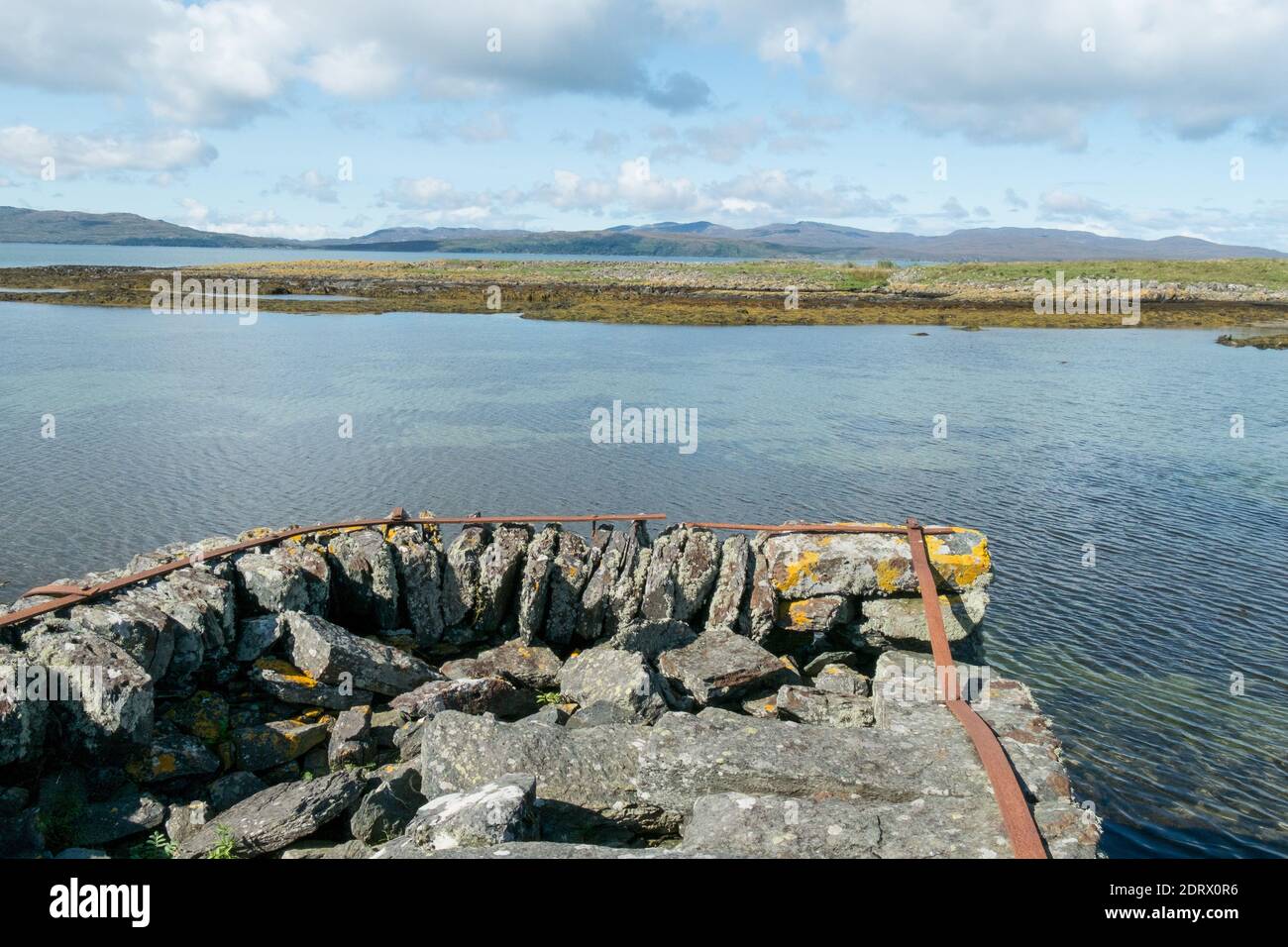 Old Ironbound Quay and Jetty, Keillmore, Argyll Stock Photo - Alamy