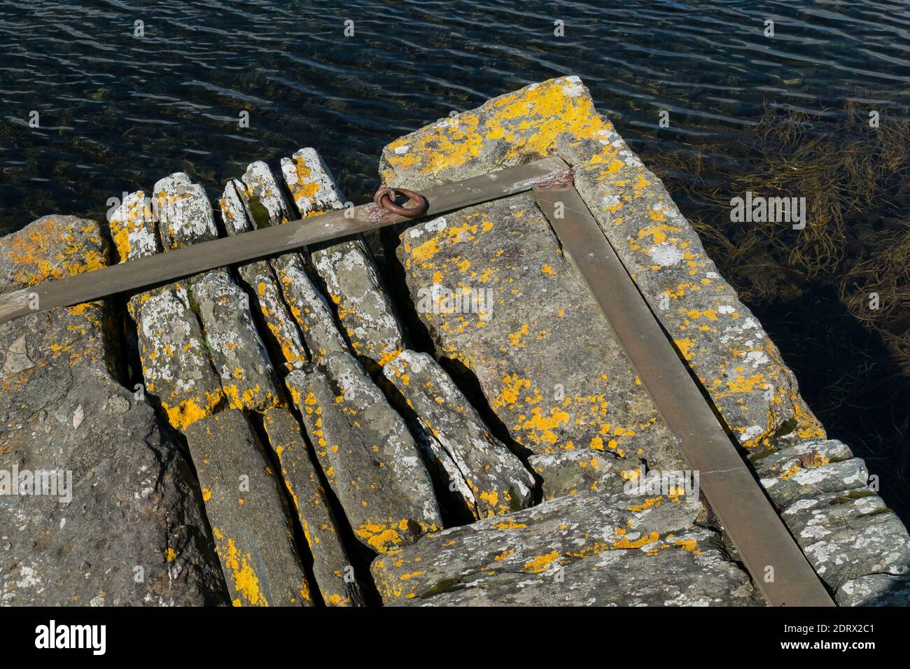 Old Ironbound Quay and Jetty, Keillmore, Argyll Stock Photo - Alamy