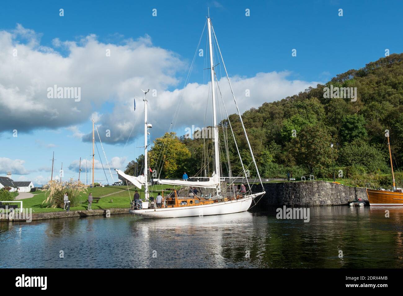 SY Pantagruel in the Crinan Basin Stock Photo - Alamy