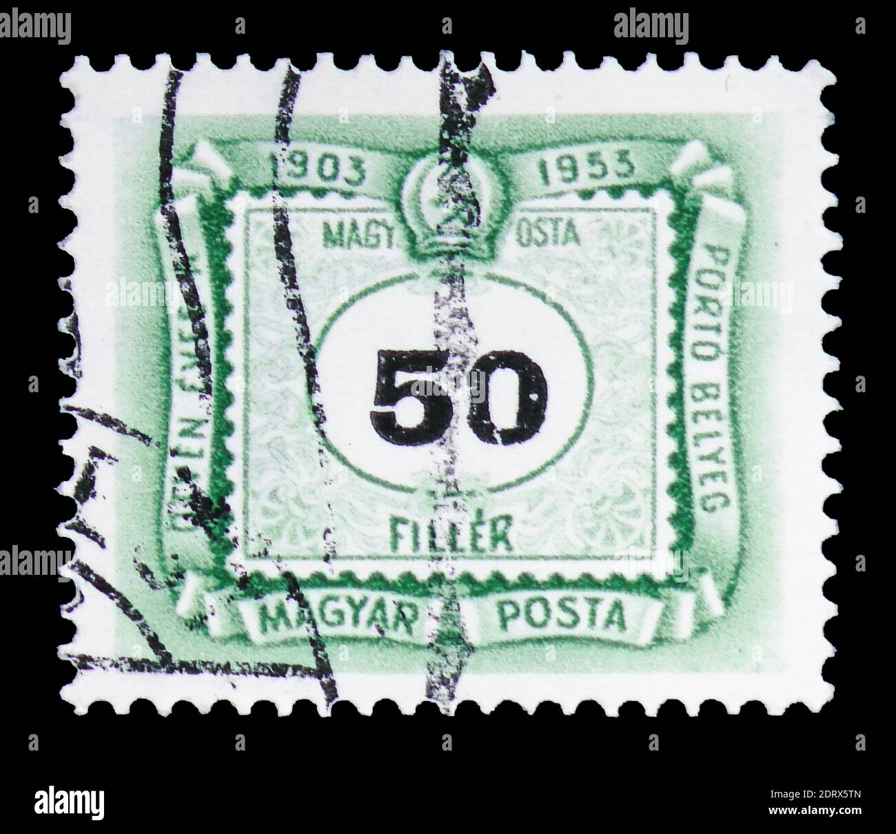 MOSCOW, RUSSIA - FEBRUARY 10, 2019: A stamp printed in Hungary shows ...