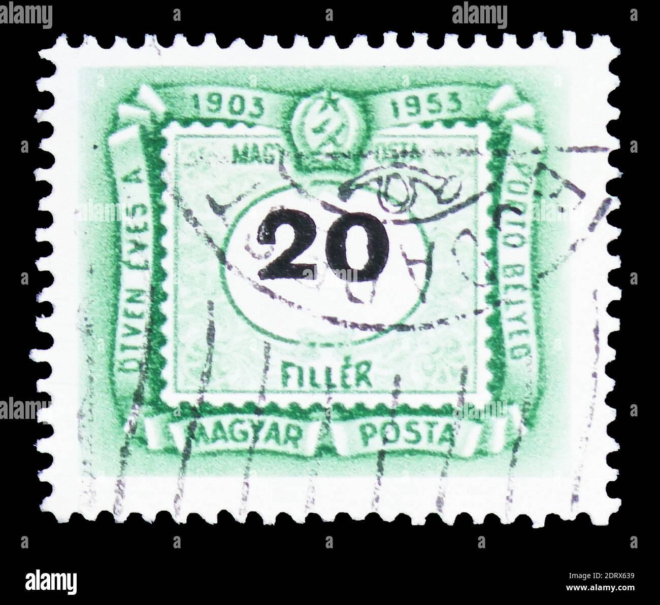 MOSCOW, RUSSIA - FEBRUARY 10, 2019: A stamp printed in Hungary shows ...