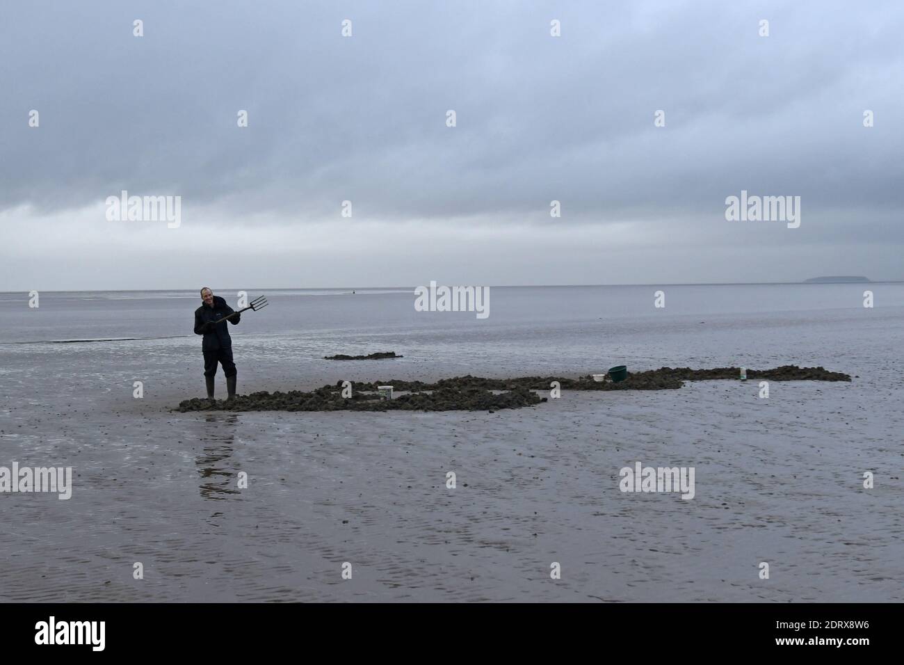 Bait digging for lugworms hi-res stock photography and images - Alamy