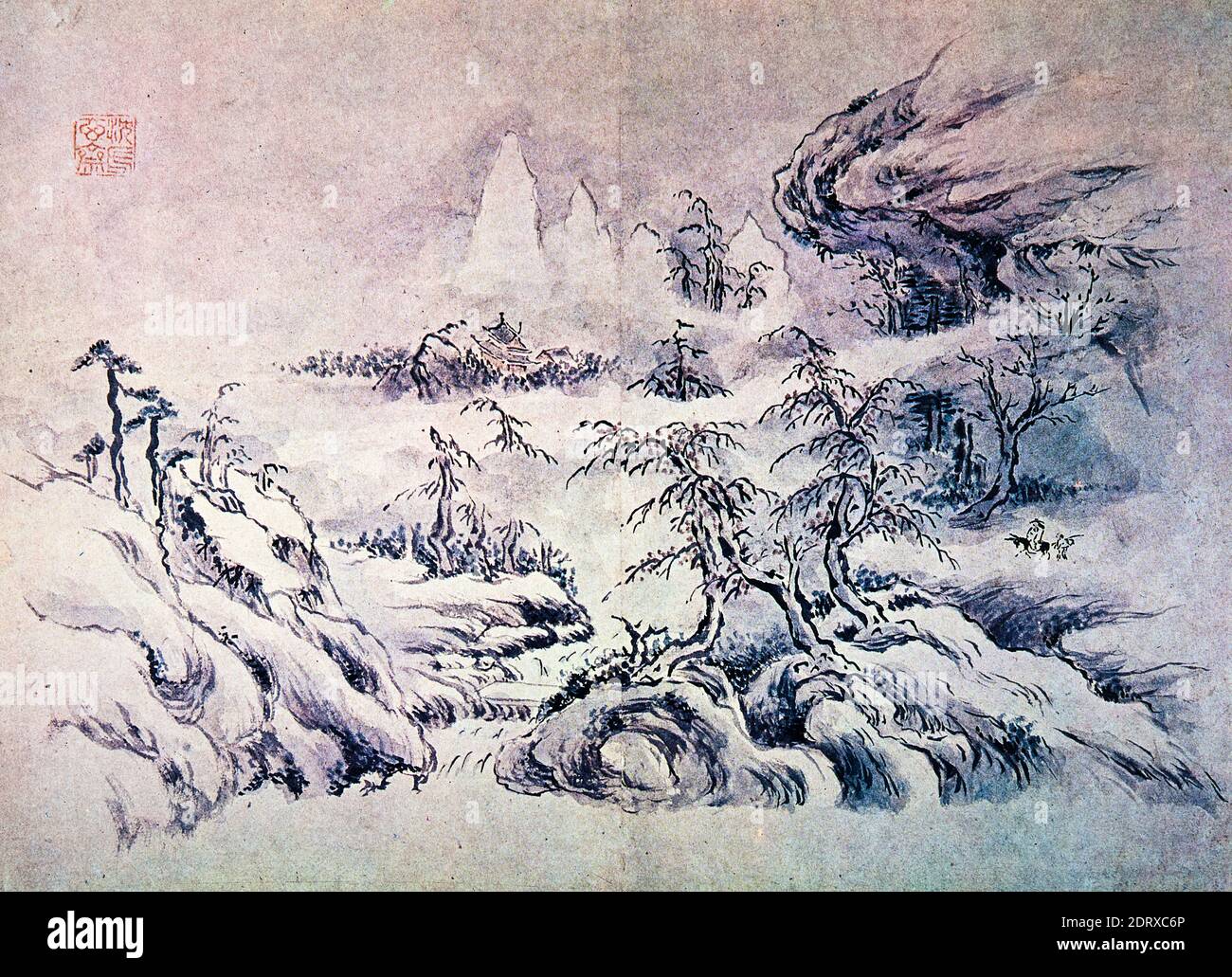 Oriental painting, Joseon Dynasty, Shim Sang-jeong (1707-1769), Sansudo ...