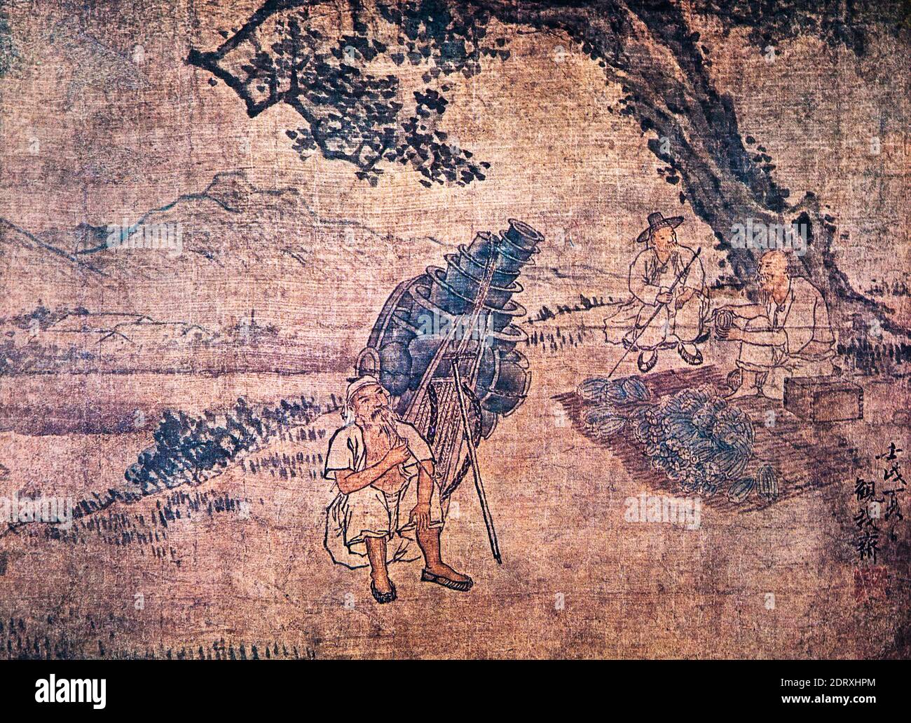 Oriental painting, Joseon Dynasty, Cho Yong-woo, Jangha Dandamdo ...