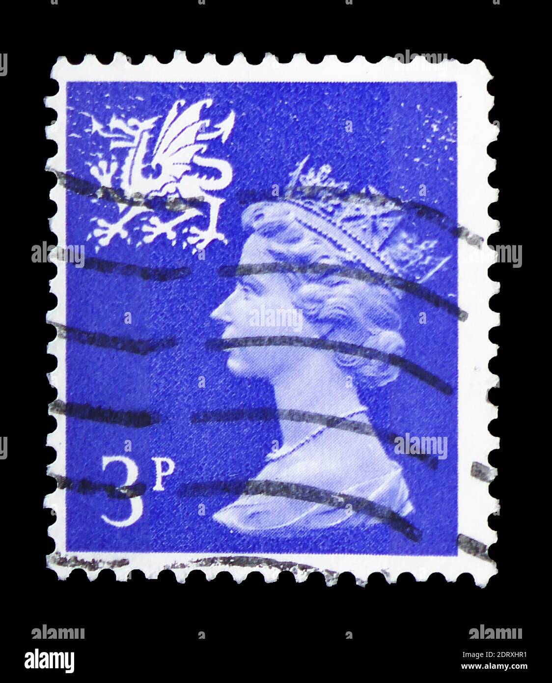 MOSCOW, RUSSIA - FEBRUARY 14, 2019: A stamp printed in United Kingdom ...