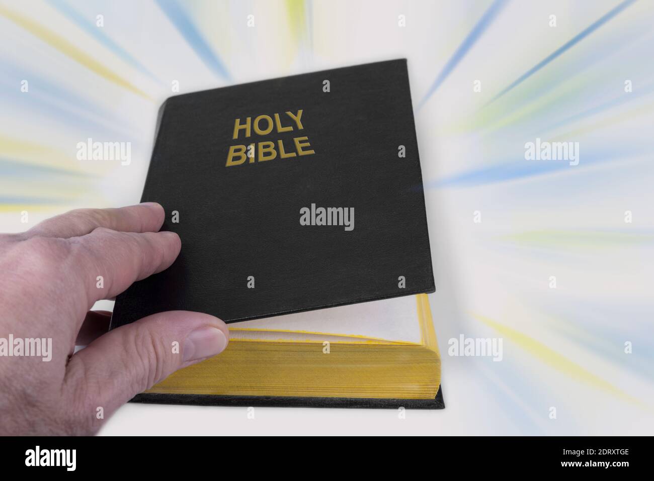 The bible on a white background Stock Photo - Alamy