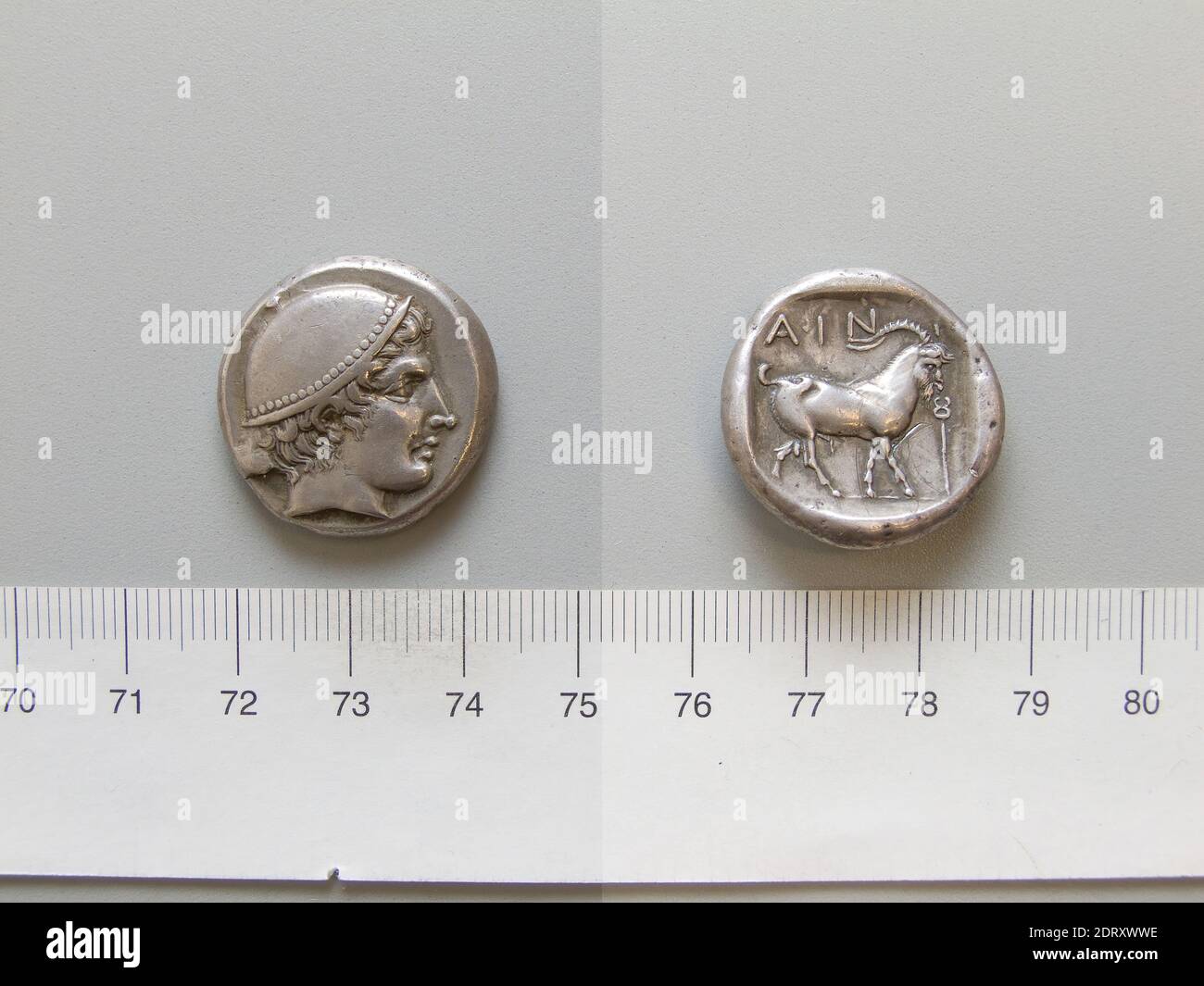 Mint: Aenus, Tetradrachm from Ainos, 412–409 B.C., Silver, 16.40 g, 6: ...