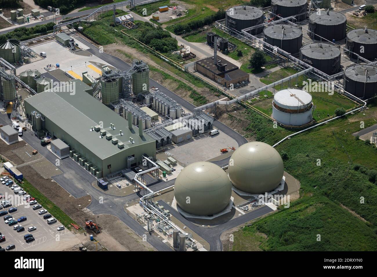 Aerial Views United Utilities Davyhulme Wastewater Treatment Works ...