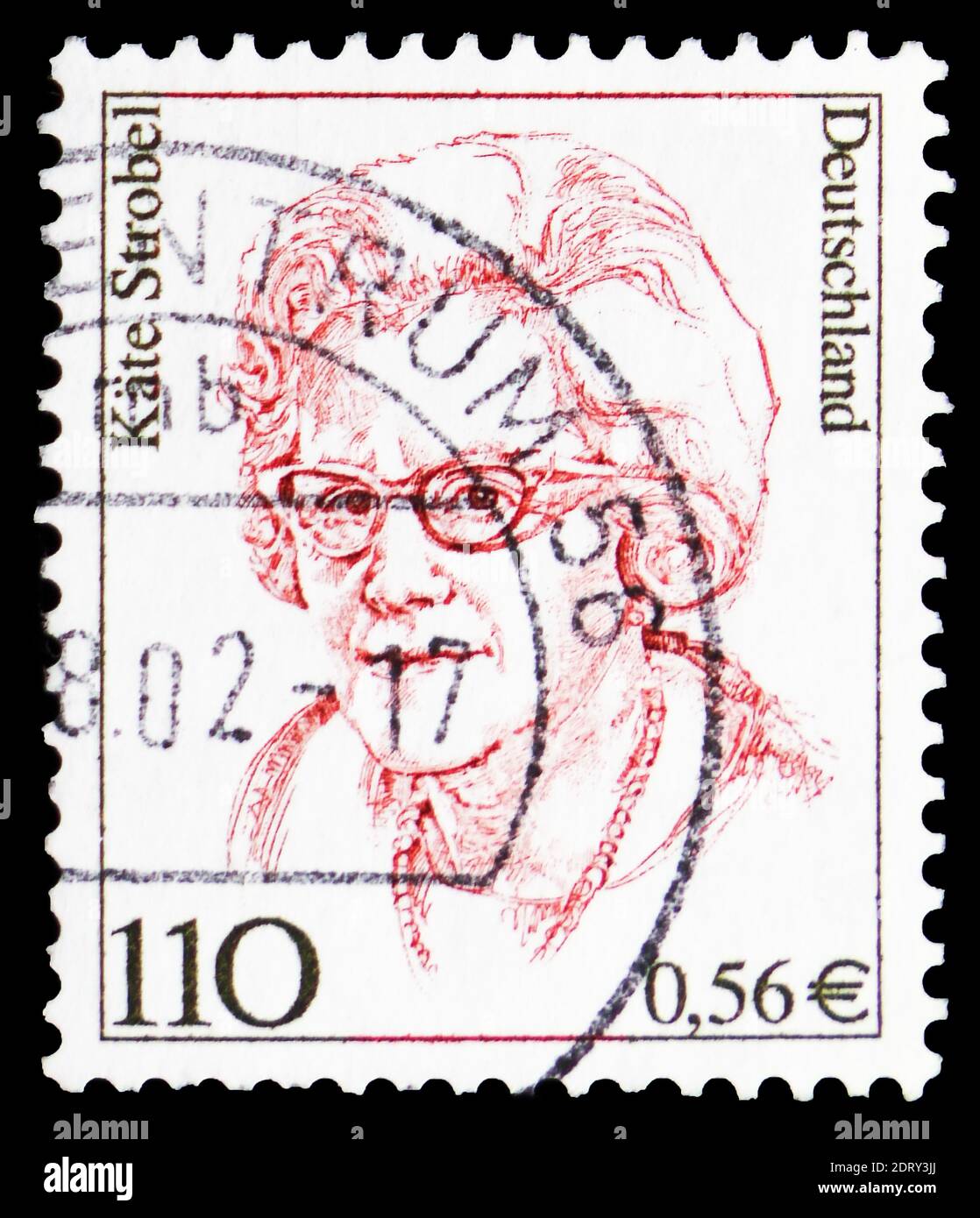 MOSCOW, RUSSIA - FEBRUARY 20, 2019: A stamp printed in Germany, Federal ...