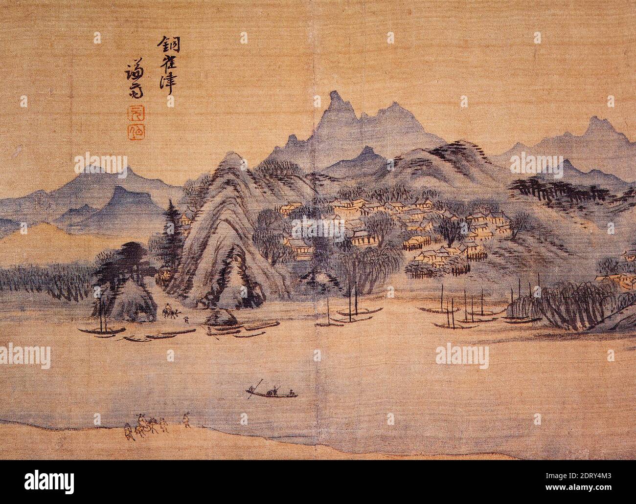 Korean painting, Gyeomjae, Jeongseon, Dongjakjin, ink painting, private ...