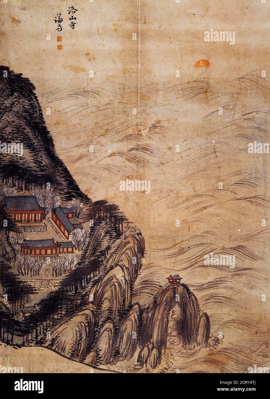 Korean Painting, Gyeomjae, Jeongseon, Laksansa, Ink Painting, Kansong ...