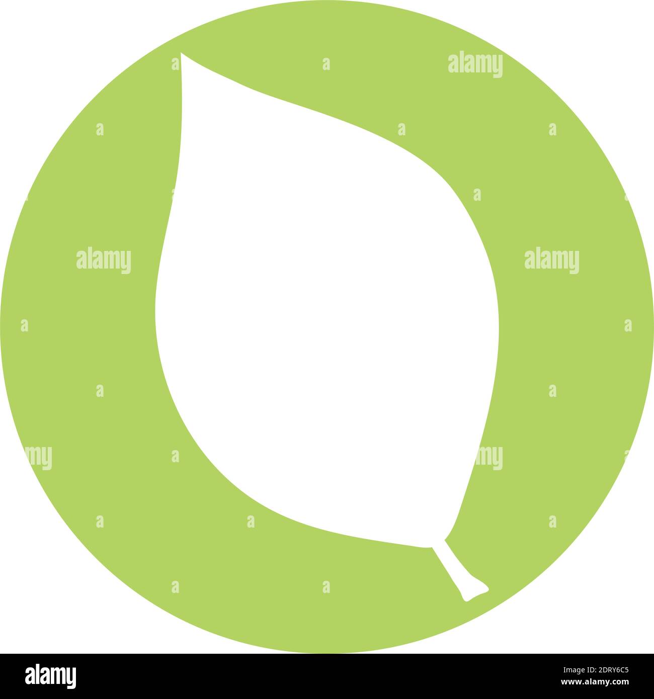 ovate form leaf plant silhouette style Stock Vector Image & Art - Alamy