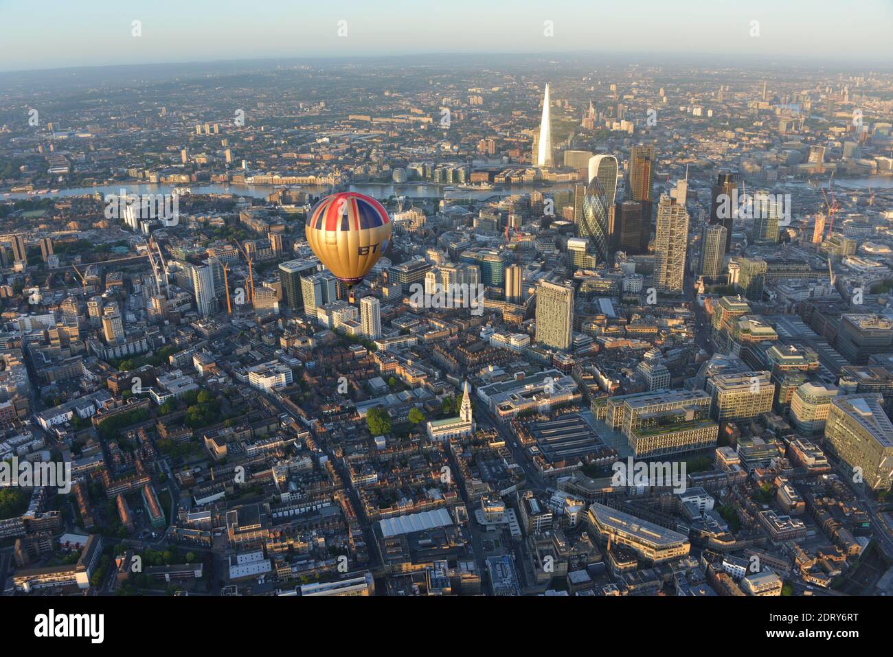 Balloon flight over London - 04 Stock Photo - Alamy