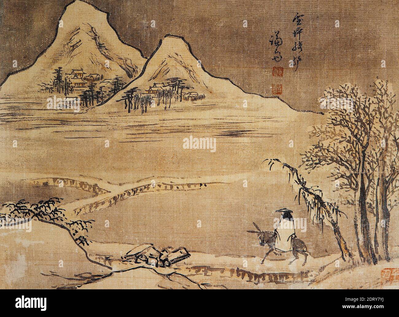 Korean Painting, Gyeomjae, Jeongseon, Seolpyeong Memorial, Ink Painting ...