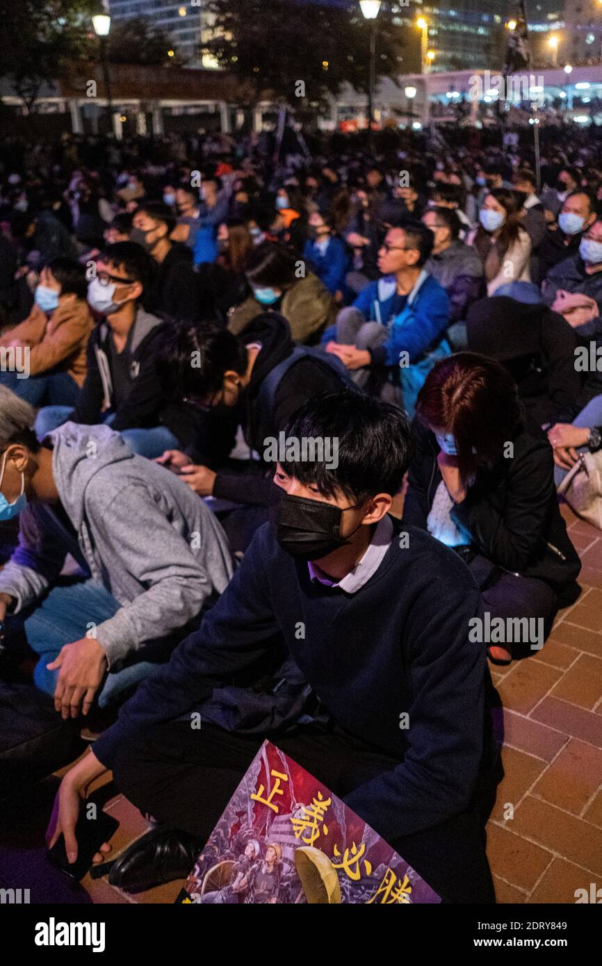 Rassemblement du mouvement pro-democratie hongkongais. Rally of the ...