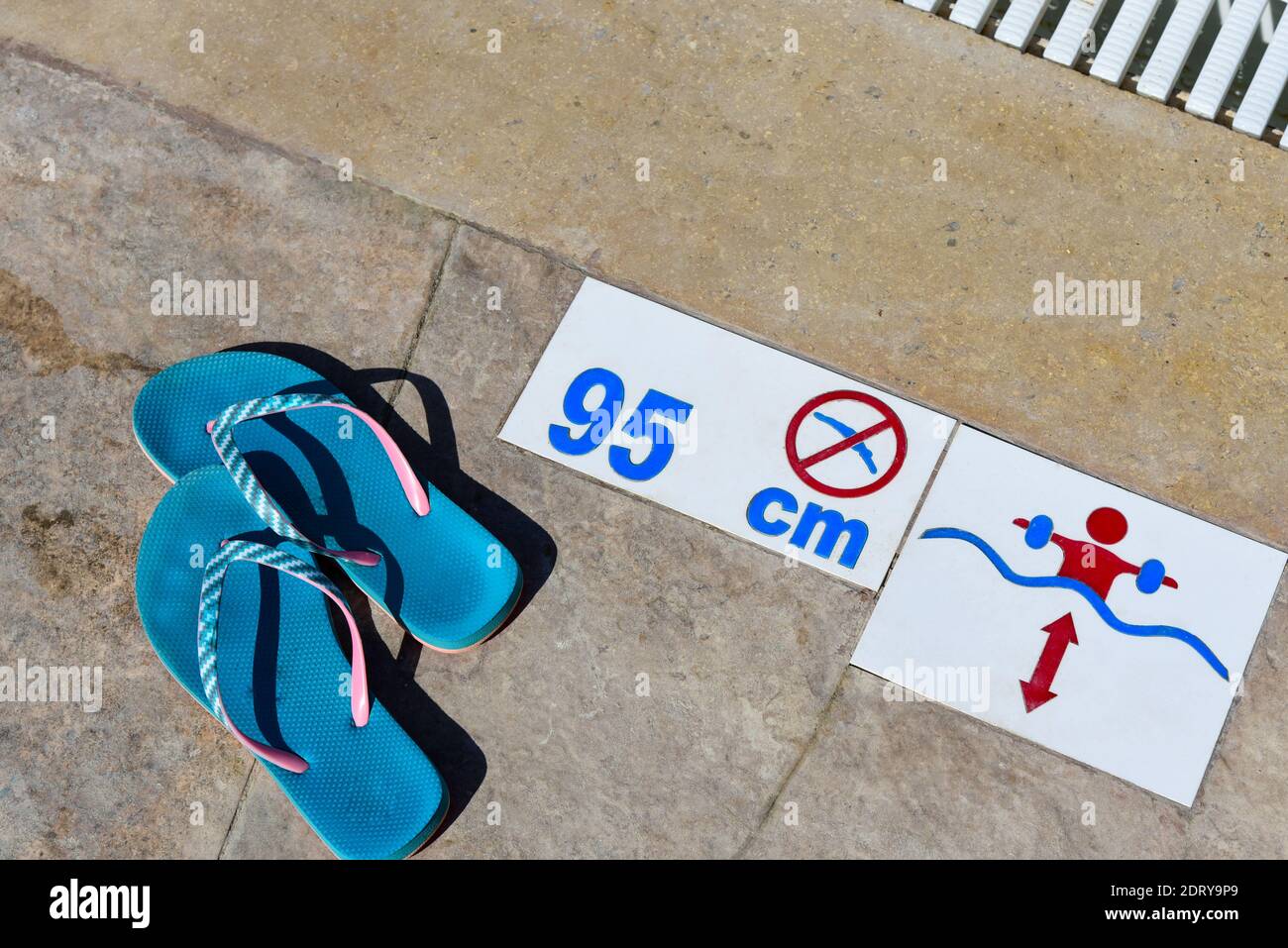 Pool Depth Sign High Resolution Stock Photography and Images - Alamy