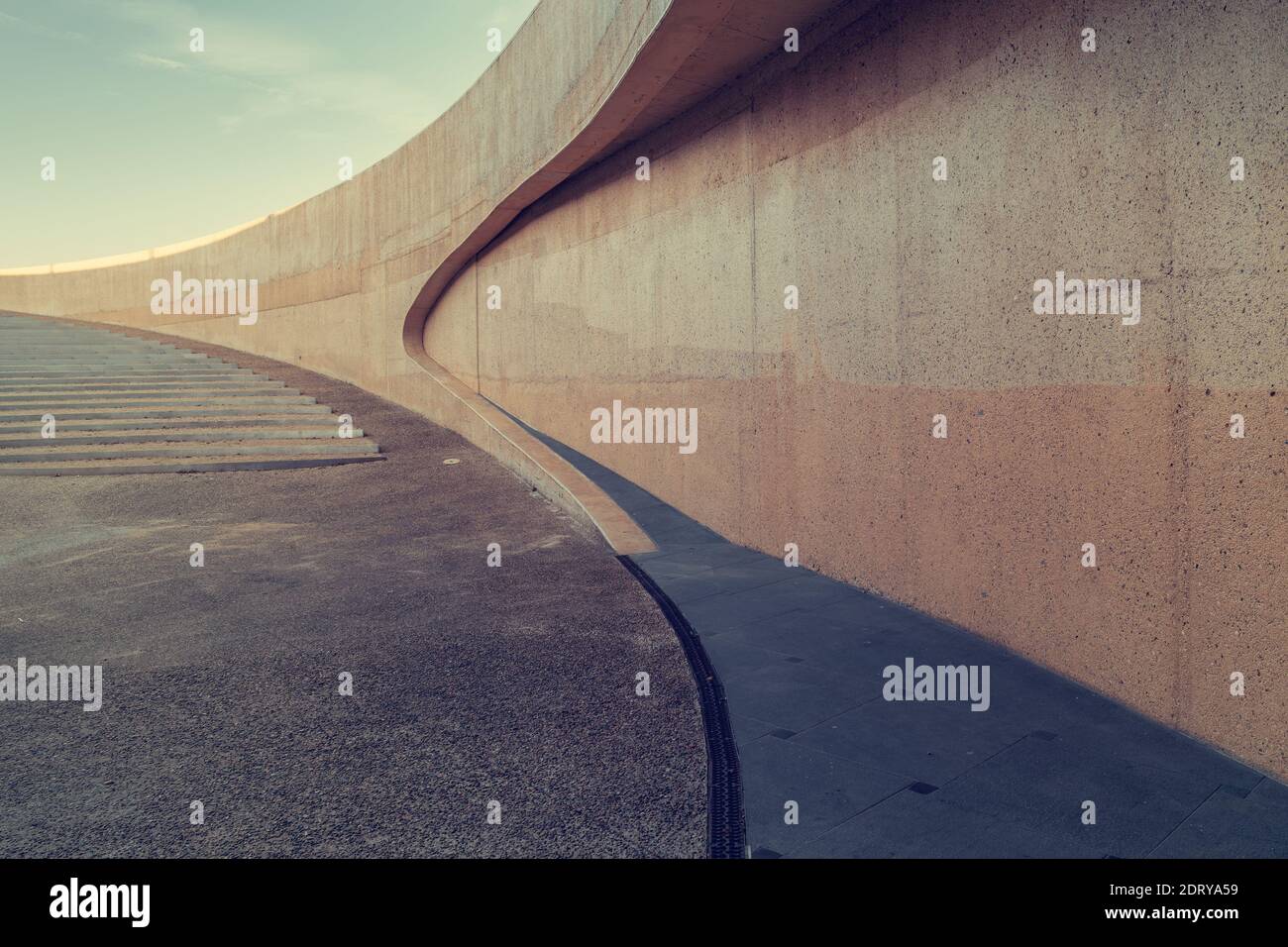 Concrete architecture. Underpass with stairs Stock Photo - Alamy