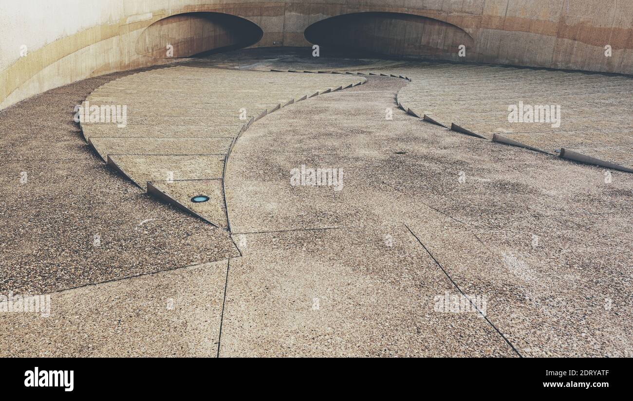 Concrete architecture. Underpass with stairs Stock Photo - Alamy