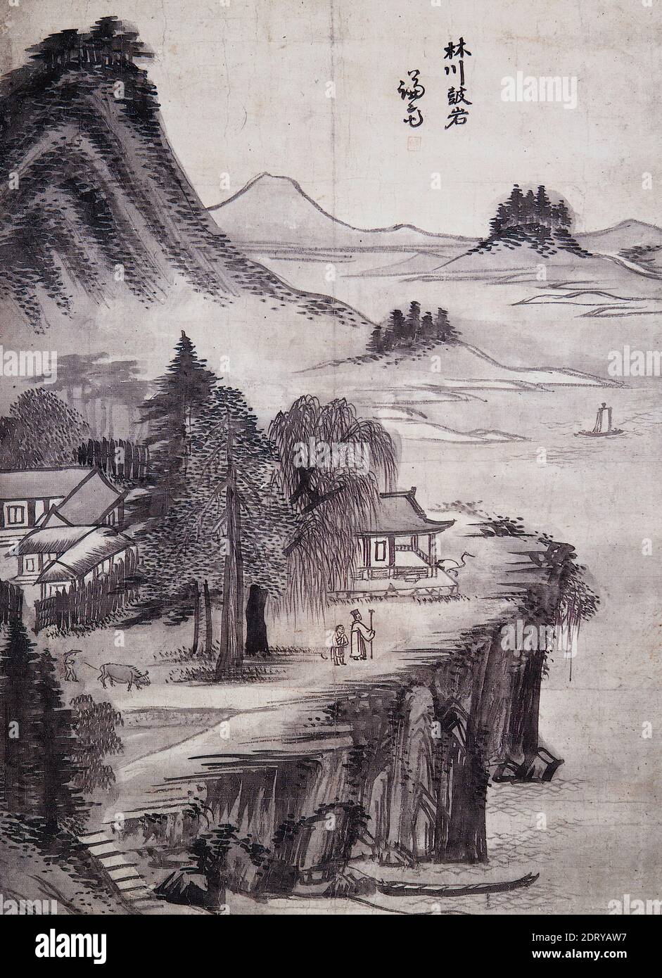 Korean Painting, Gyeomjae, Jeongseon, Imcheon Goam, Paper Ink, Kansong ...