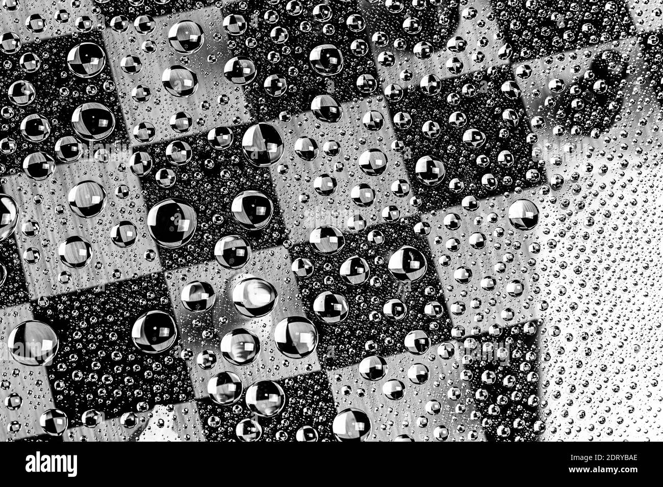 abstract selective focus background on chess theme. water bubbles ...