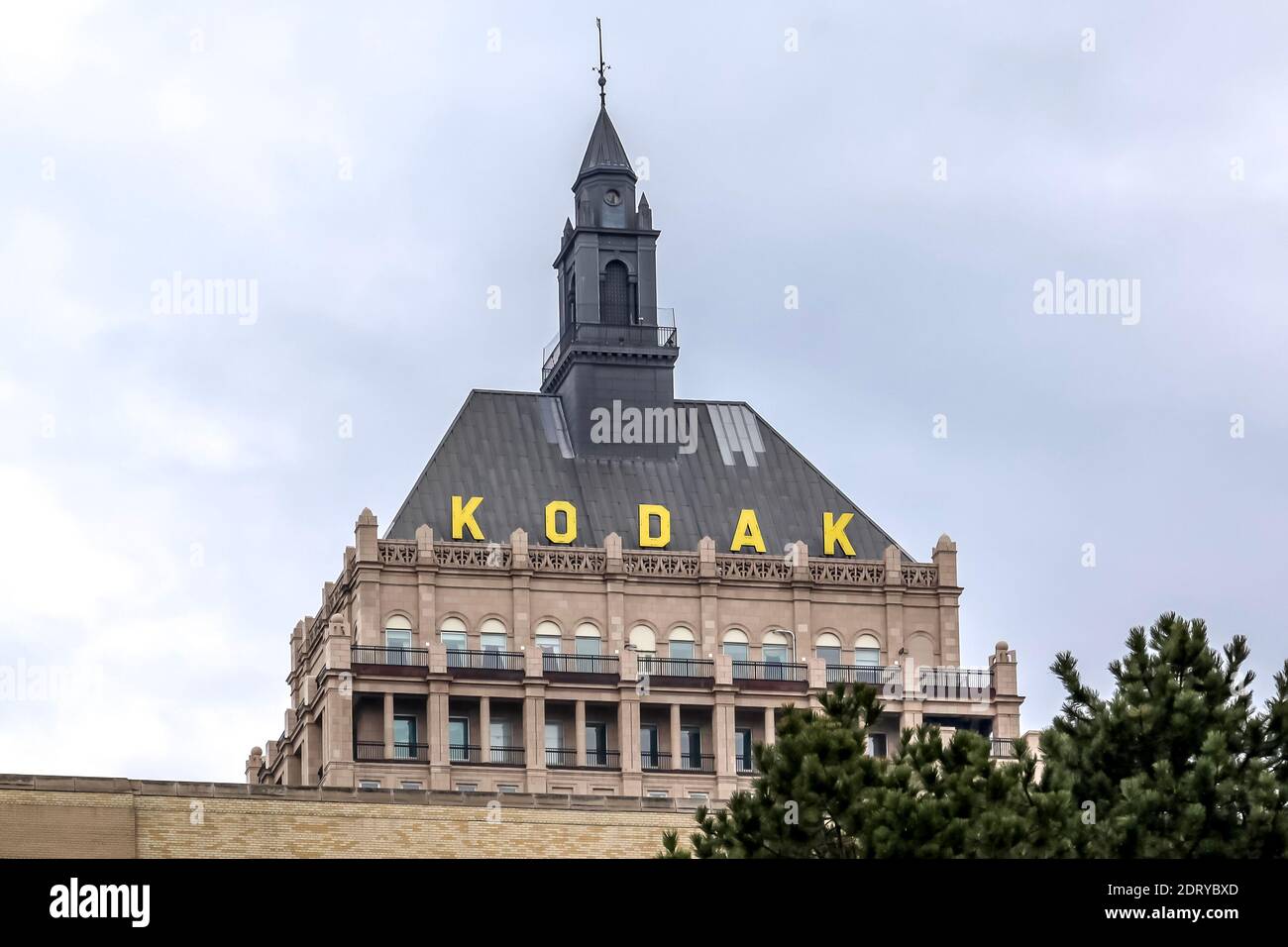 Kodak sign outside their world headquarters in Rochester, USA Stock ...