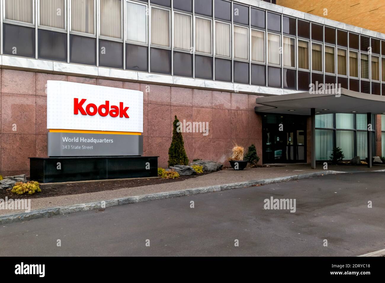 Kodak sign outside their world headquarters in Rochester, USA Stock ...