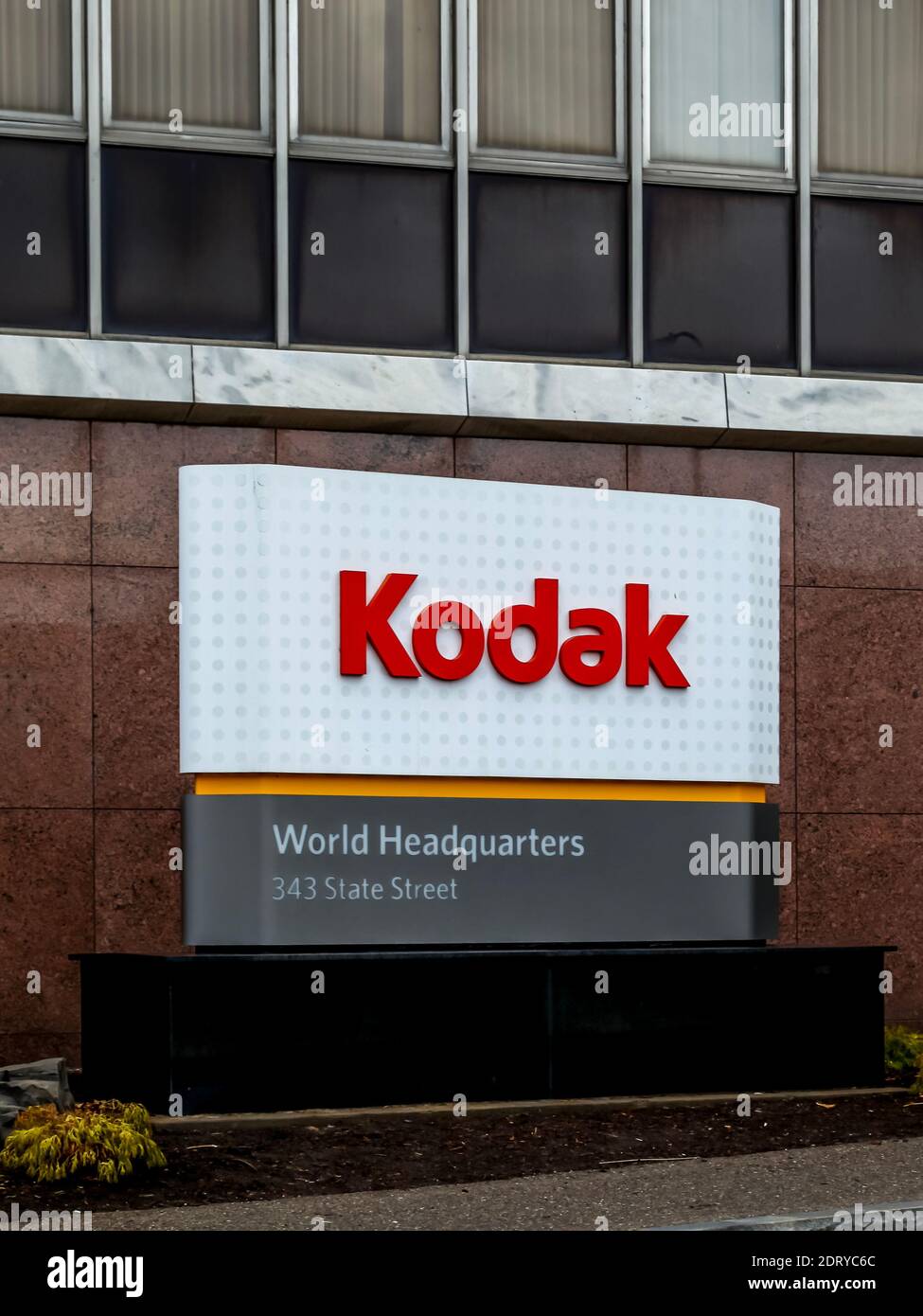 Kodak sign outside their world headquarters in Rochester, USA Stock ...